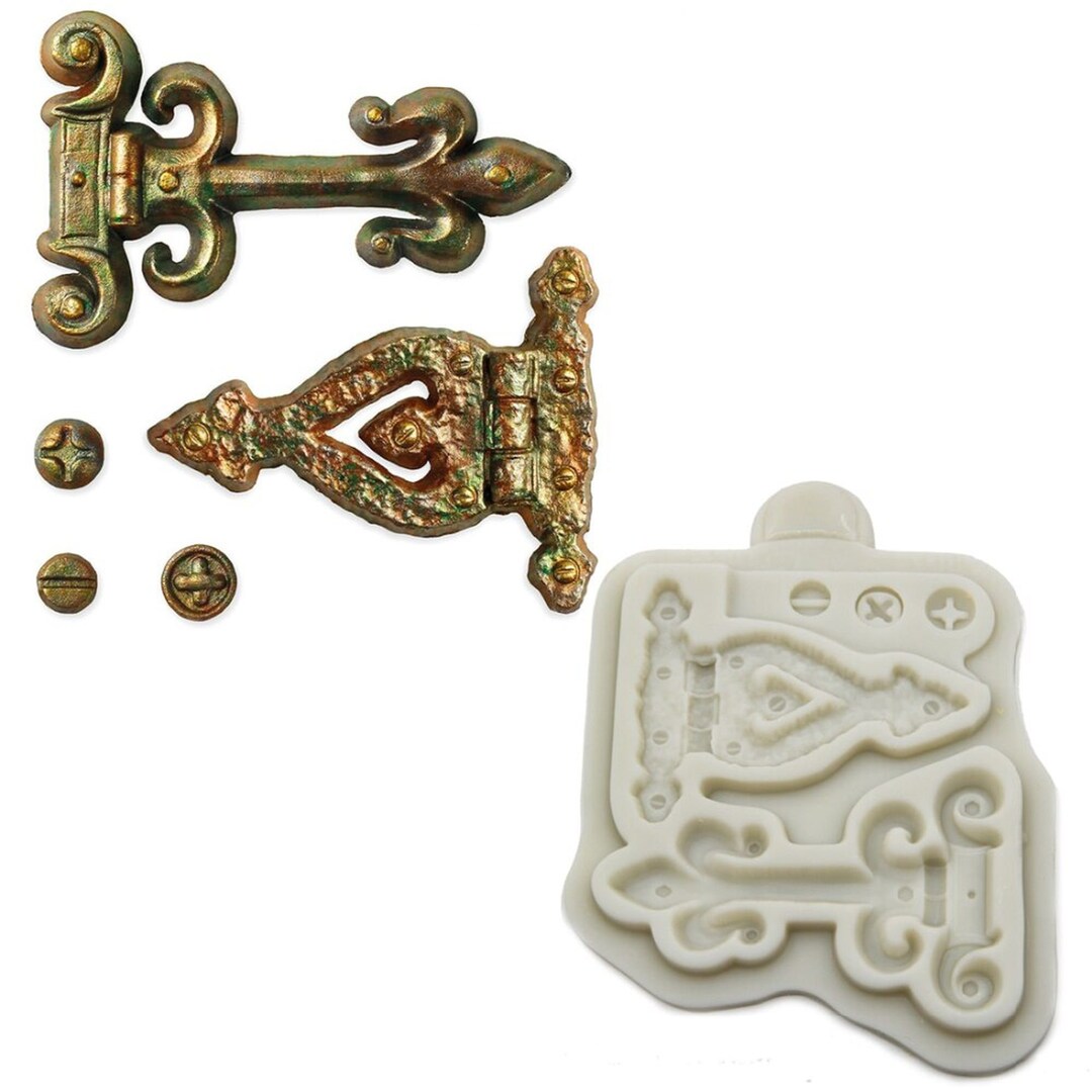 Hinges Screws Silicon Mold Flexible Silicone Mould for Crafts, Jewelry ...