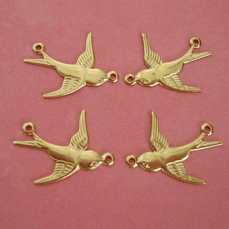 Sparrow Bird Charm - Etsy