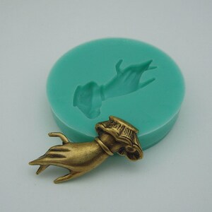 Hand Silicon Mold Flexible Silicone Mould for Crafts, Jewelry, Resin ...