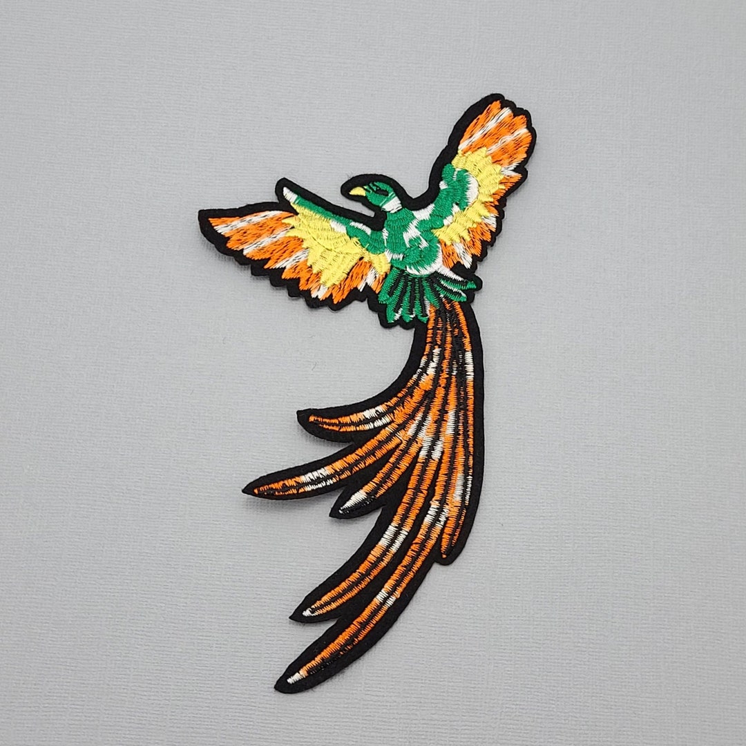 Phoenix Iron-on Patch, Tropical Summer Patch, Phoenix Badge ...