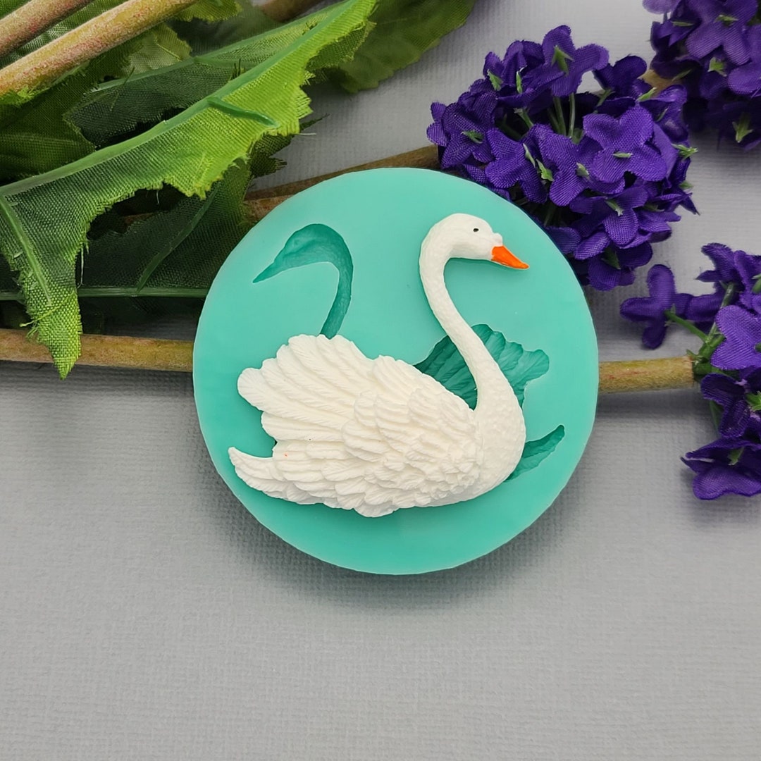 Swan Bird Silicone Mold Flexible for Crafts, Jewelry, Resin ...