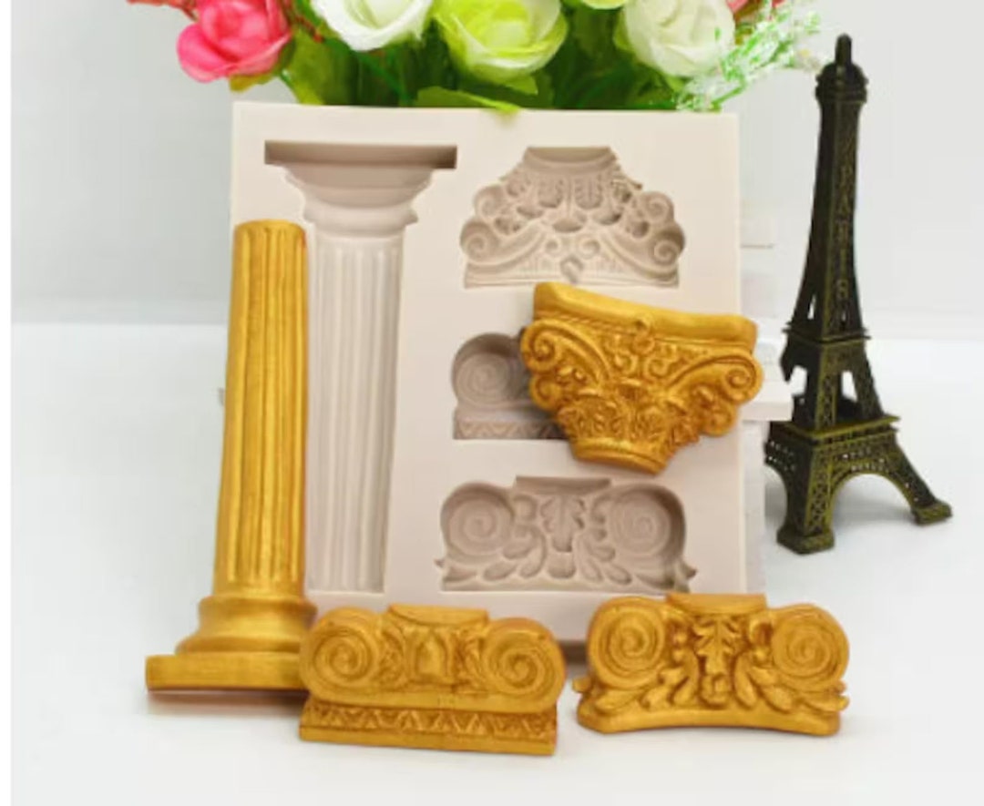 Fondant Silicone Molds, Column for DIY Cake Decoration, Chocolate ...