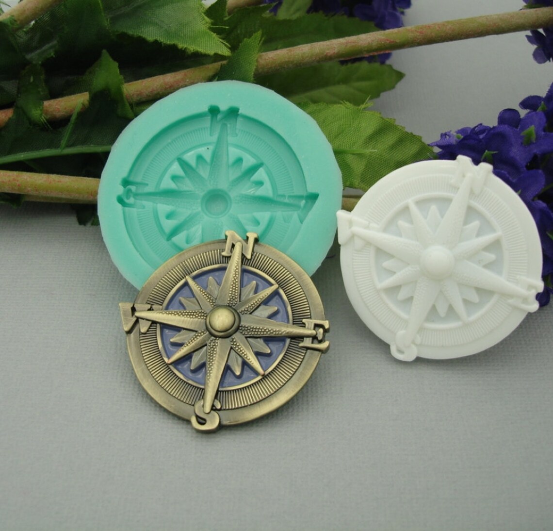 Silicone Mold Nautical Compass Jewelry Making Resin Polymer - Etsy