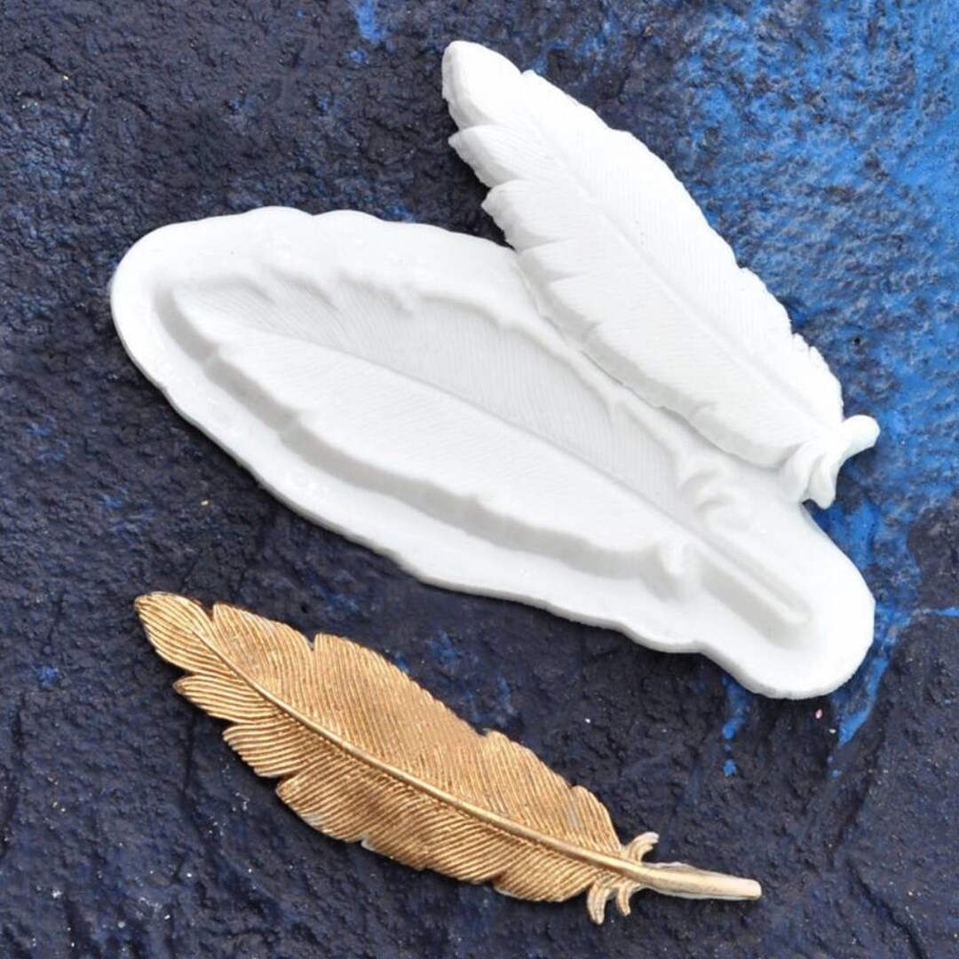 Feather Silicon Mold Flexible Silicone Mould for Crafts, Jewelry, Resin ...