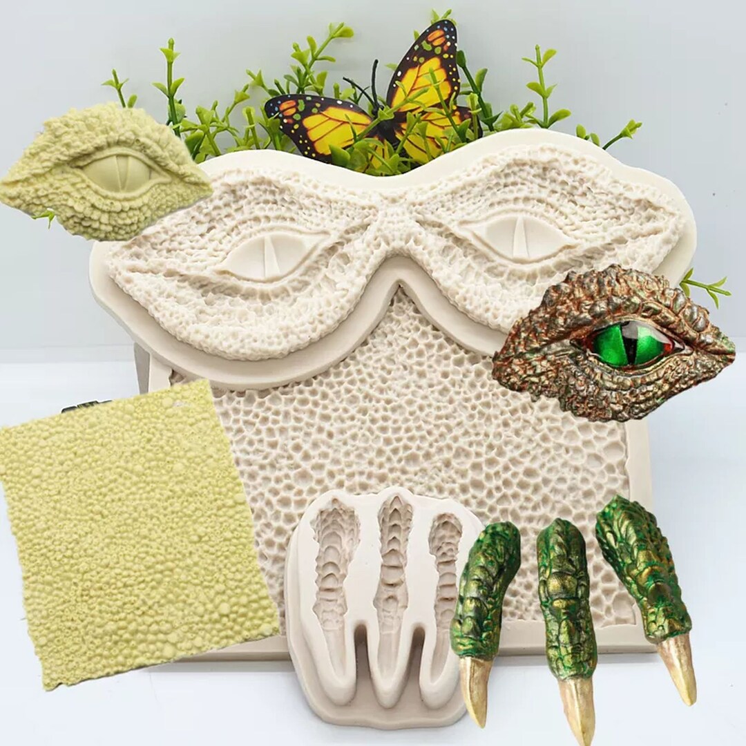 Dinosaur Paw Skin Eye Silicon Mold Flexible Silicone Mould Pine Tree ...