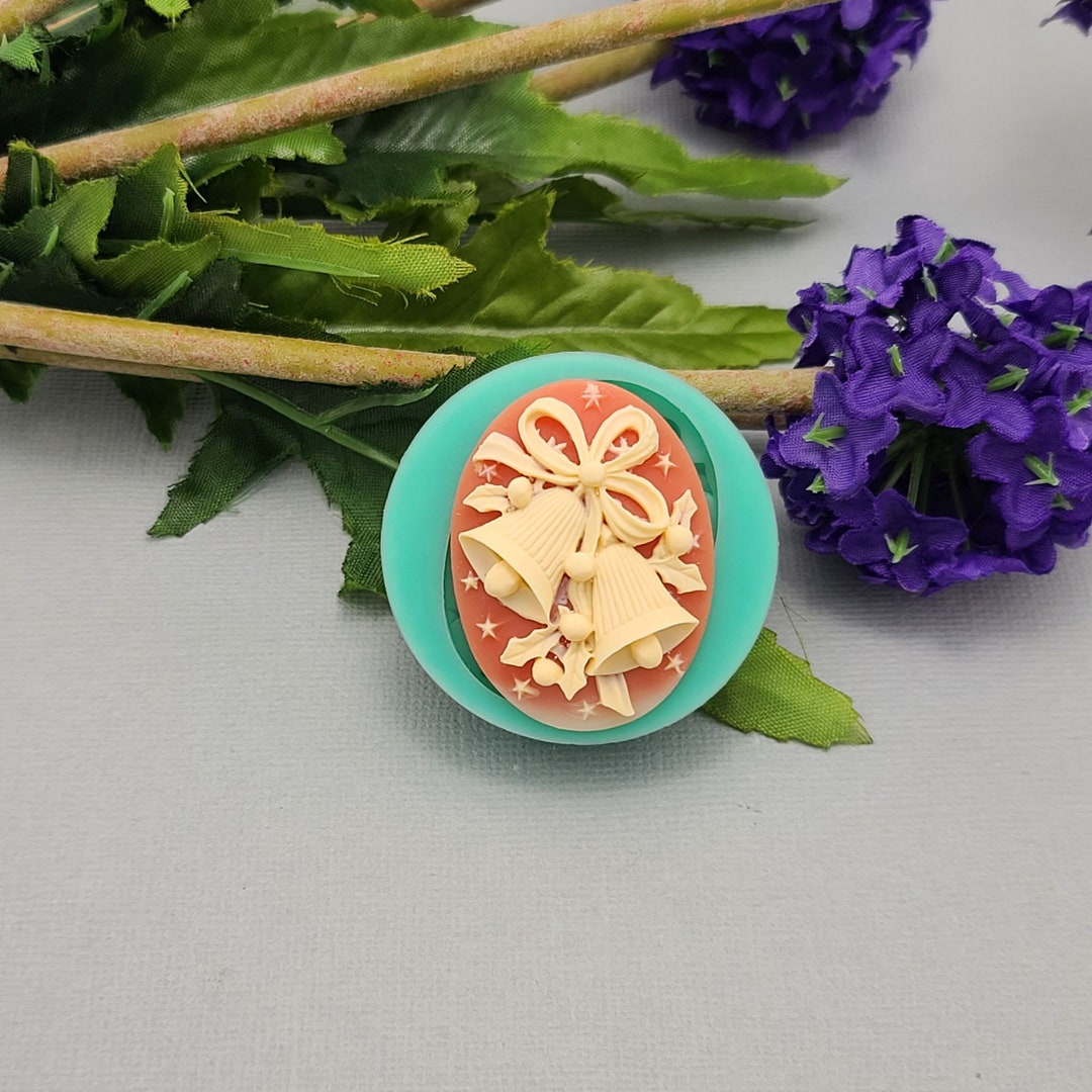 Silicone Mold Christmas Bell Flexible for Crafts, Jewelry, Resin ...