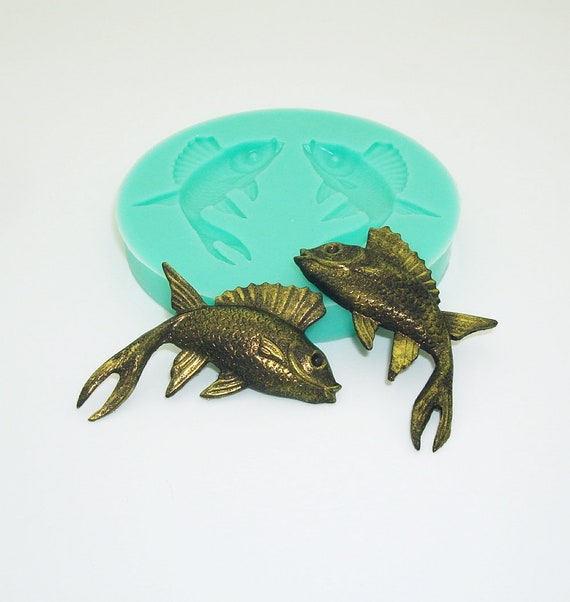 Silicone Mold Fish Pair Jewelry Making Resin Polymer Clay. - Etsy