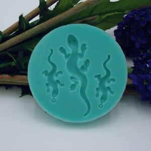 Lizards Set Silicone Mold Flexible Silicone Mould for Crafts, Jewelry ...