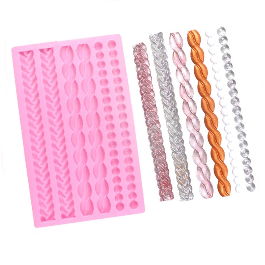 Pearl Rope Silicone Mold Flexible for Crafts, Decorate Chocolate Mold ...