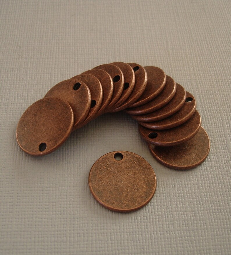 10pcs Stamping Disk Antiqued Copper Diam 17mm Thick 1.65mm - Etsy Canada