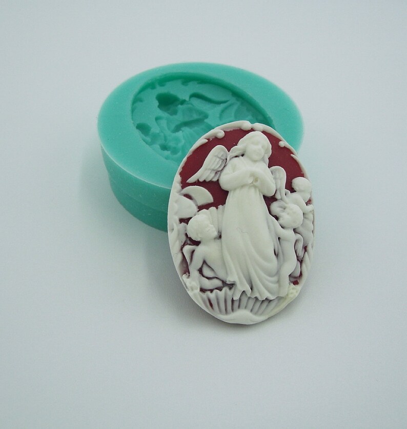 Silicone Mold Angel Flexible for Crafts, Jewelry, Resin, Scrapbooking ...