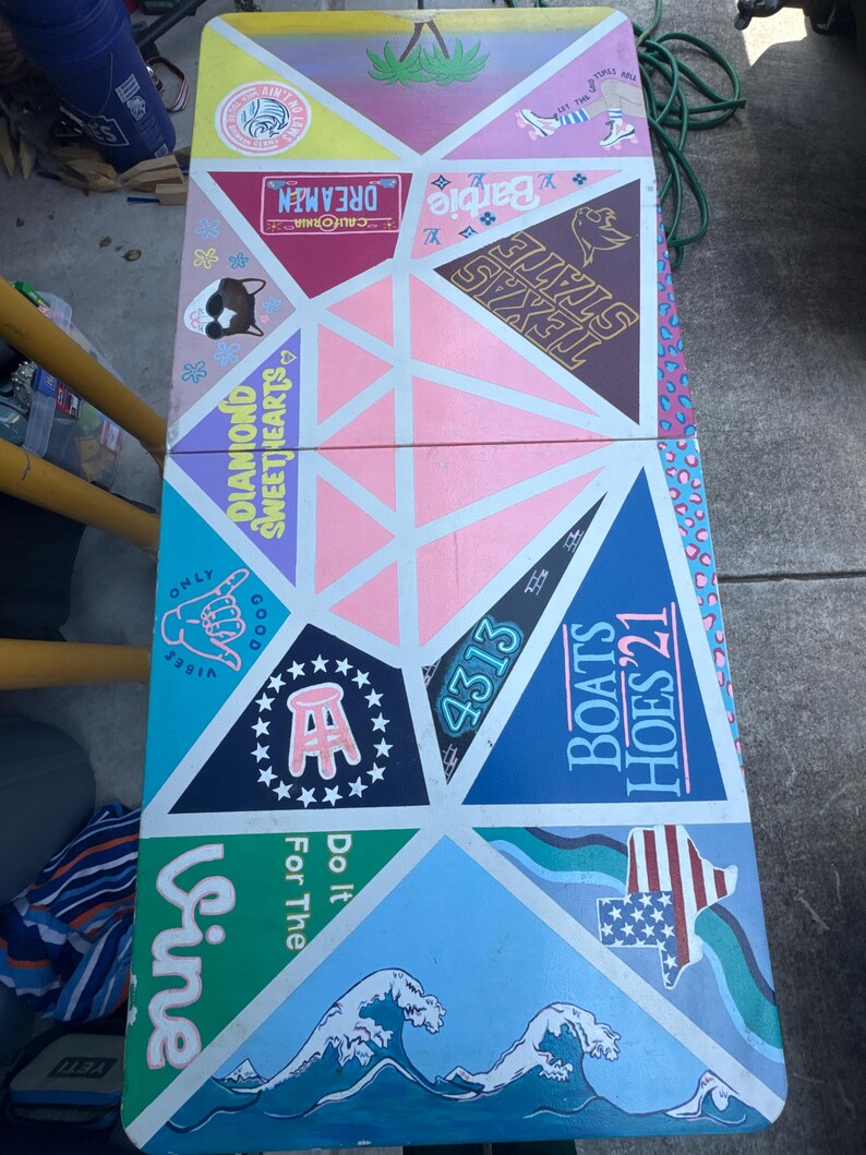 Hand Painted Table for Any Event - Etsy