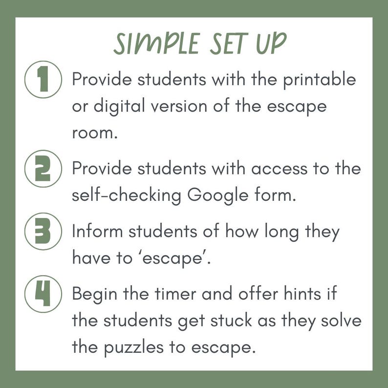 Sentence Structure & Types Escape Room I Simple Compound Complex I ...