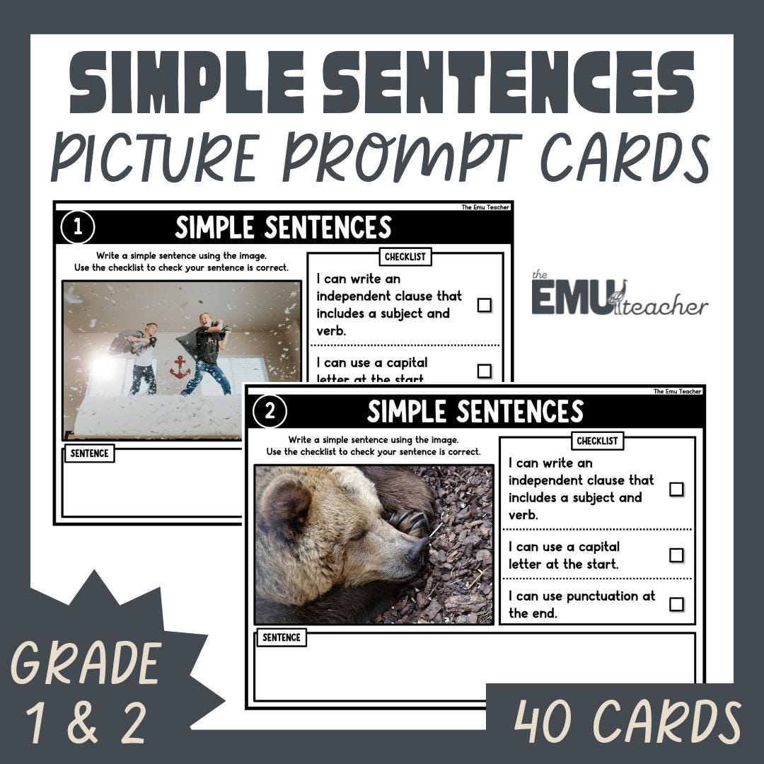 Simple Sentence Writing Picture Prompts Improve Sentence Structure ...