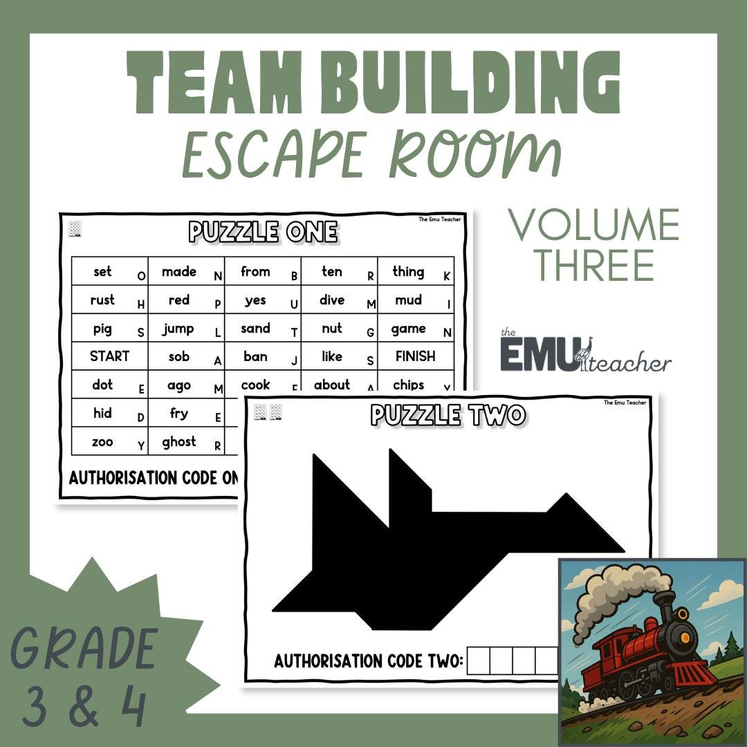 Runaway Train Escape Room Community Team Building Logic Puzzles Back to ...