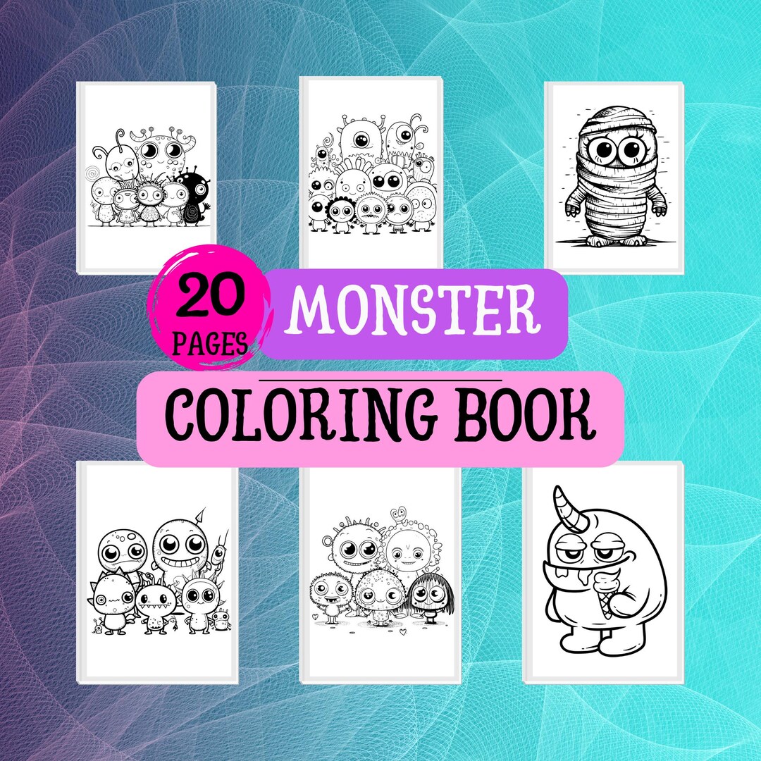 Monster Coloring Book for Toddlers | Fun Silly Creatures (printable PDF ...