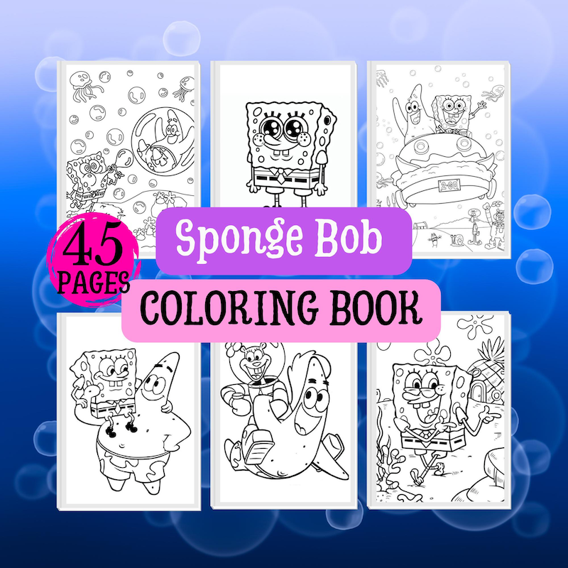 Spongebob Pdf Birthday - Etsy