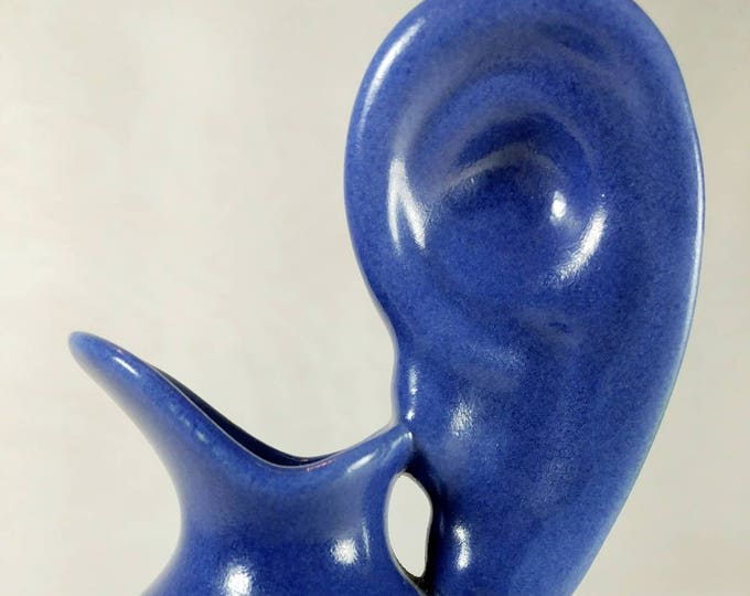 Vintage 1940s Blue Little Pitcher Big Ears Porcelain Creamer Cream ...