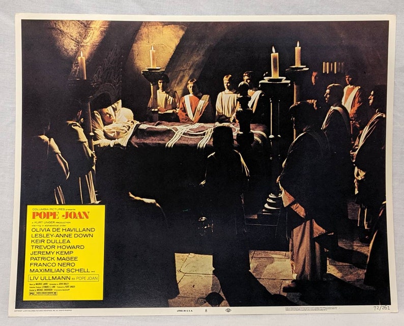 Vintage Columbia Pictures Movie Poster Lobby Card Set 1972 Pope Joan ...
