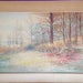 Howard P. Smiley Original Watercolor Vintage Split Rail Fence Woods ...