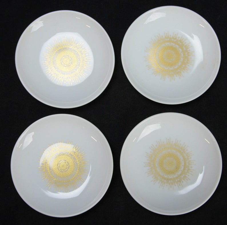 Set of 4 Porcelain Mid Century Butter Pats Marked Rosenthal - Etsy