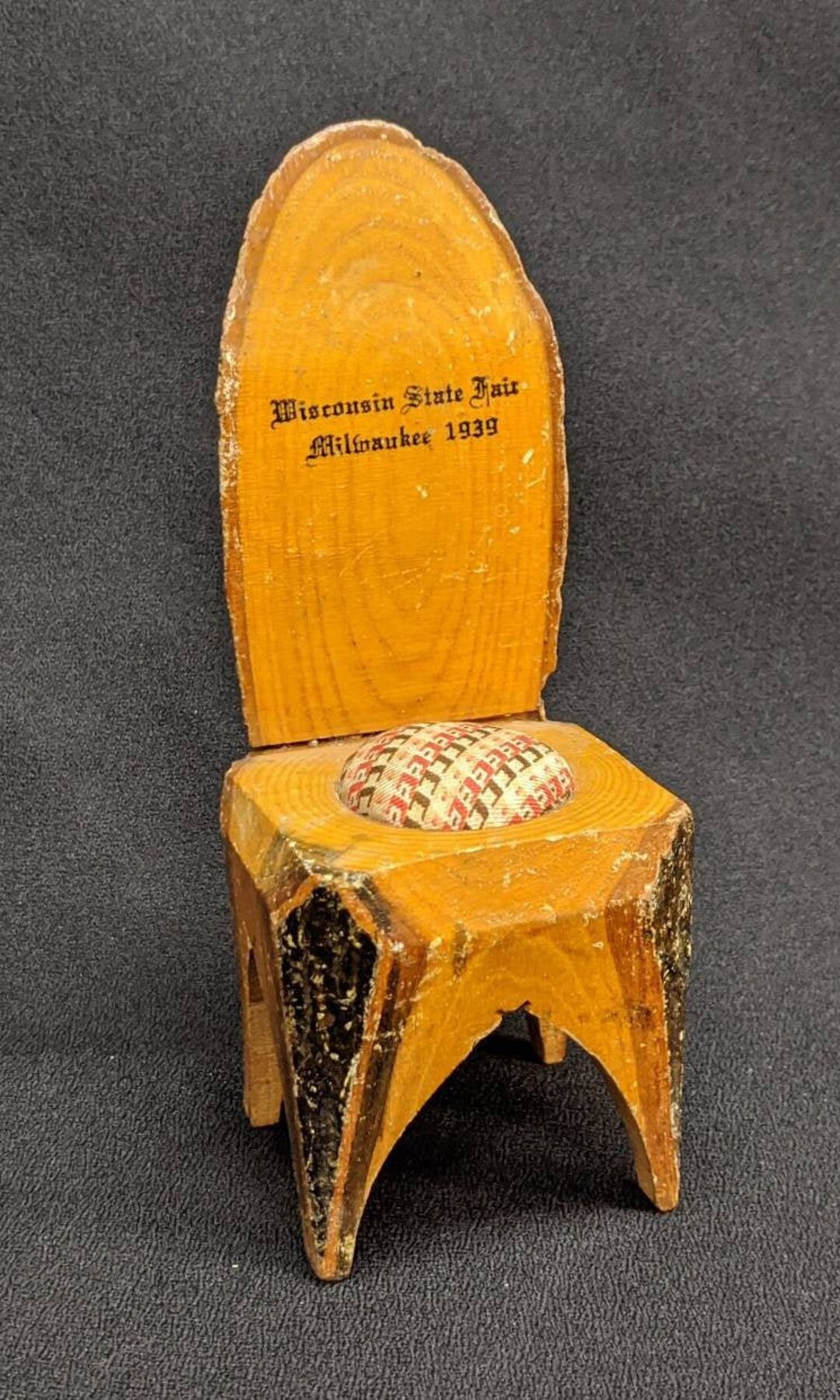 Vintage 1939 Wisconsin State Fair Souvenir Mini Chair - Etsy