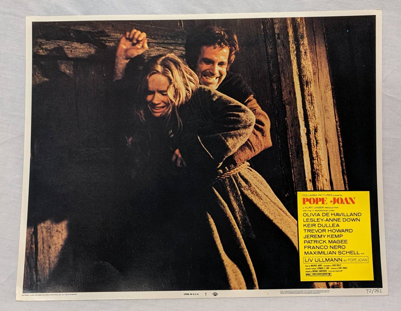 Vintage Columbia Pictures Movie Poster Lobby Card Set 1972 Pope Joan ...