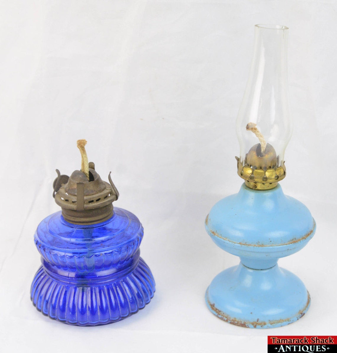 VTG Plume Atwood Co. Oil Lamp Handy Lamp Nasco Blue Mini Oil Kerosene ...