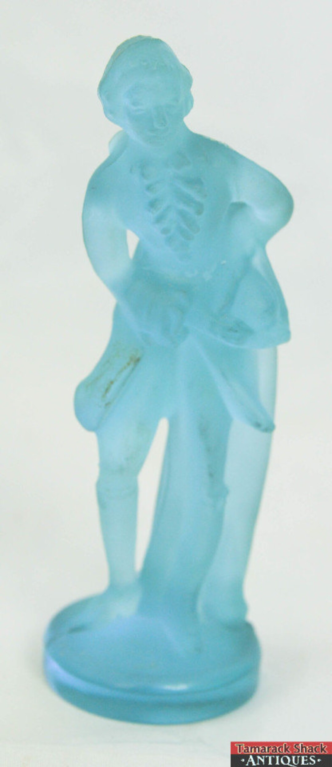 Colonial Man Bowing Figurine Paperweight Baby Blue Matte Satin - Etsy