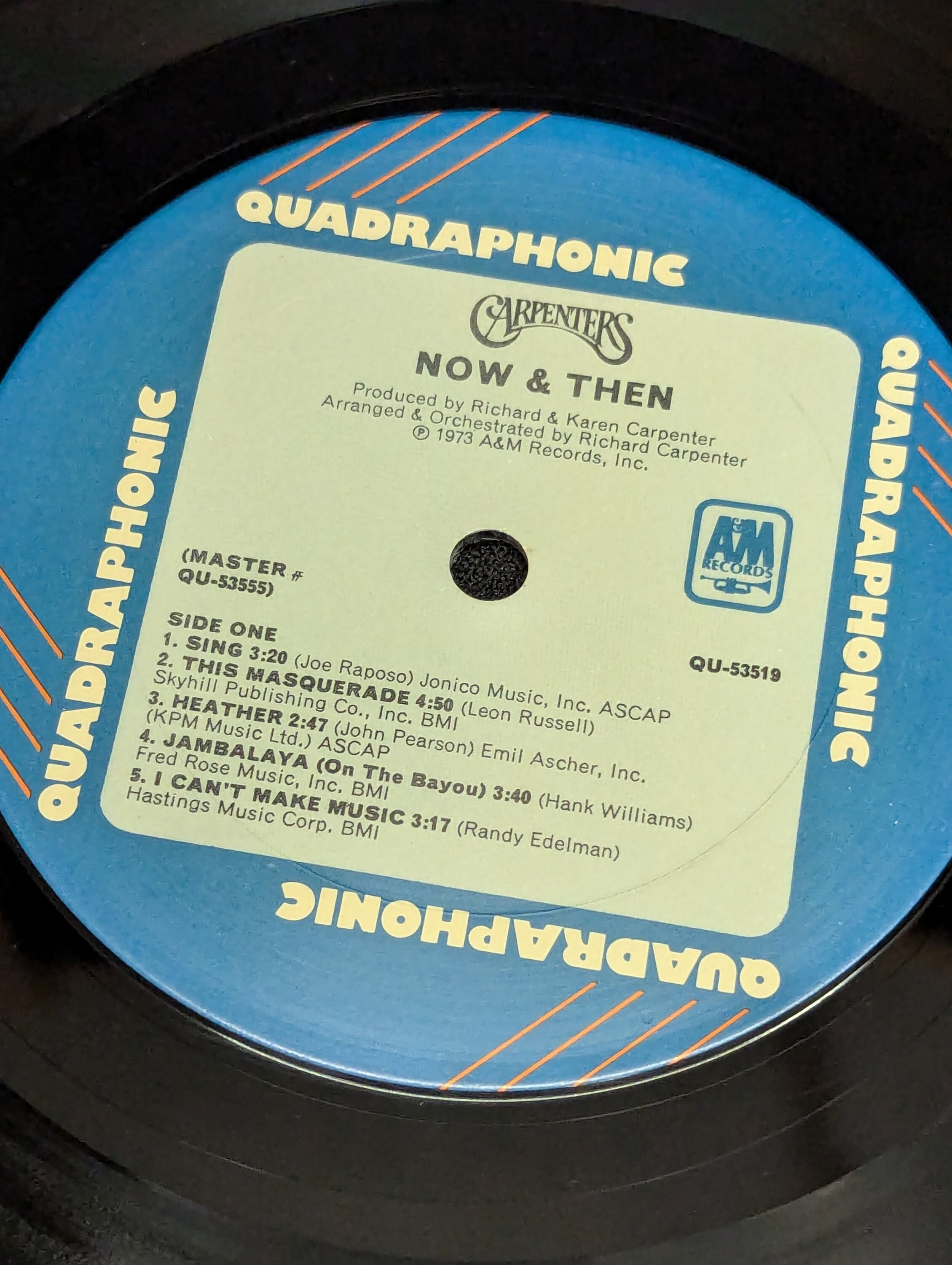 Carpenters Now & Then Quadraphonic Vinyl LP | Trifold | 1973 | Sing ...