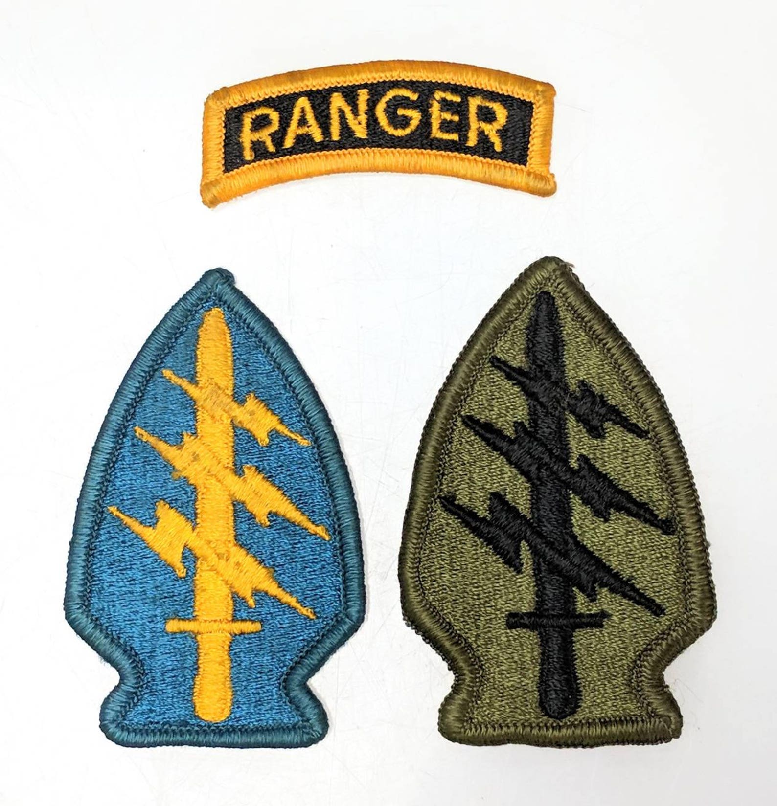 3 Patches Ranger US Army Special Forces Green Beret Shoulder | Etsy