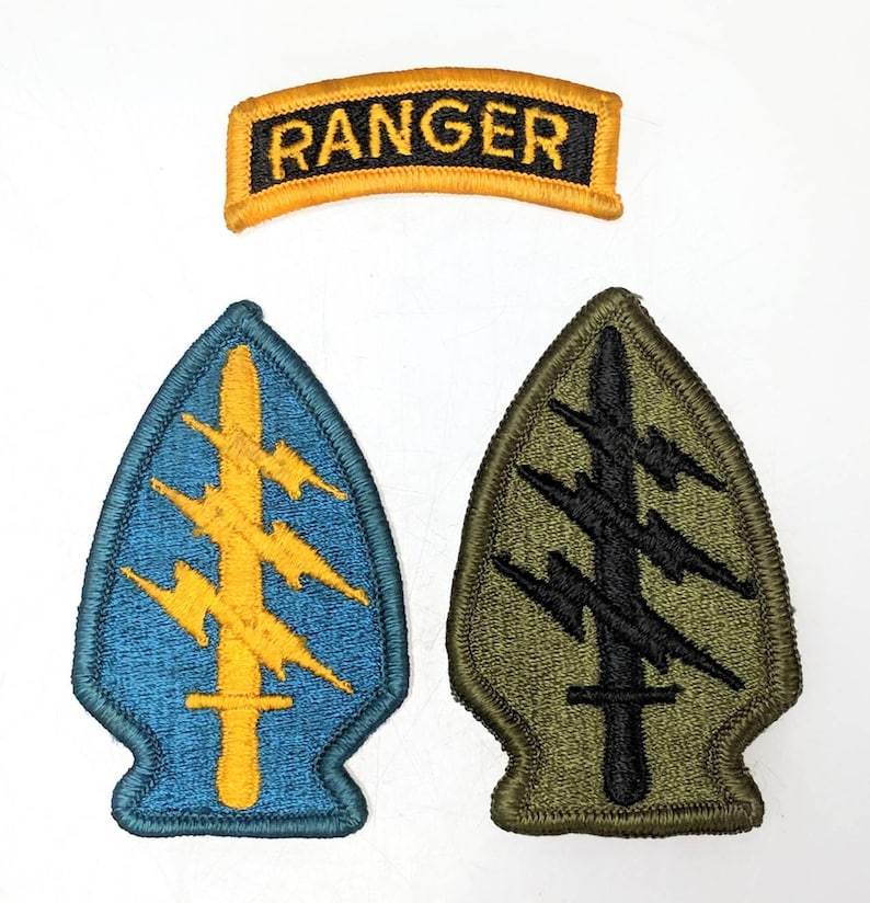 3 Patches Ranger US Army Special Forces Green Beret Shoulder | Etsy
