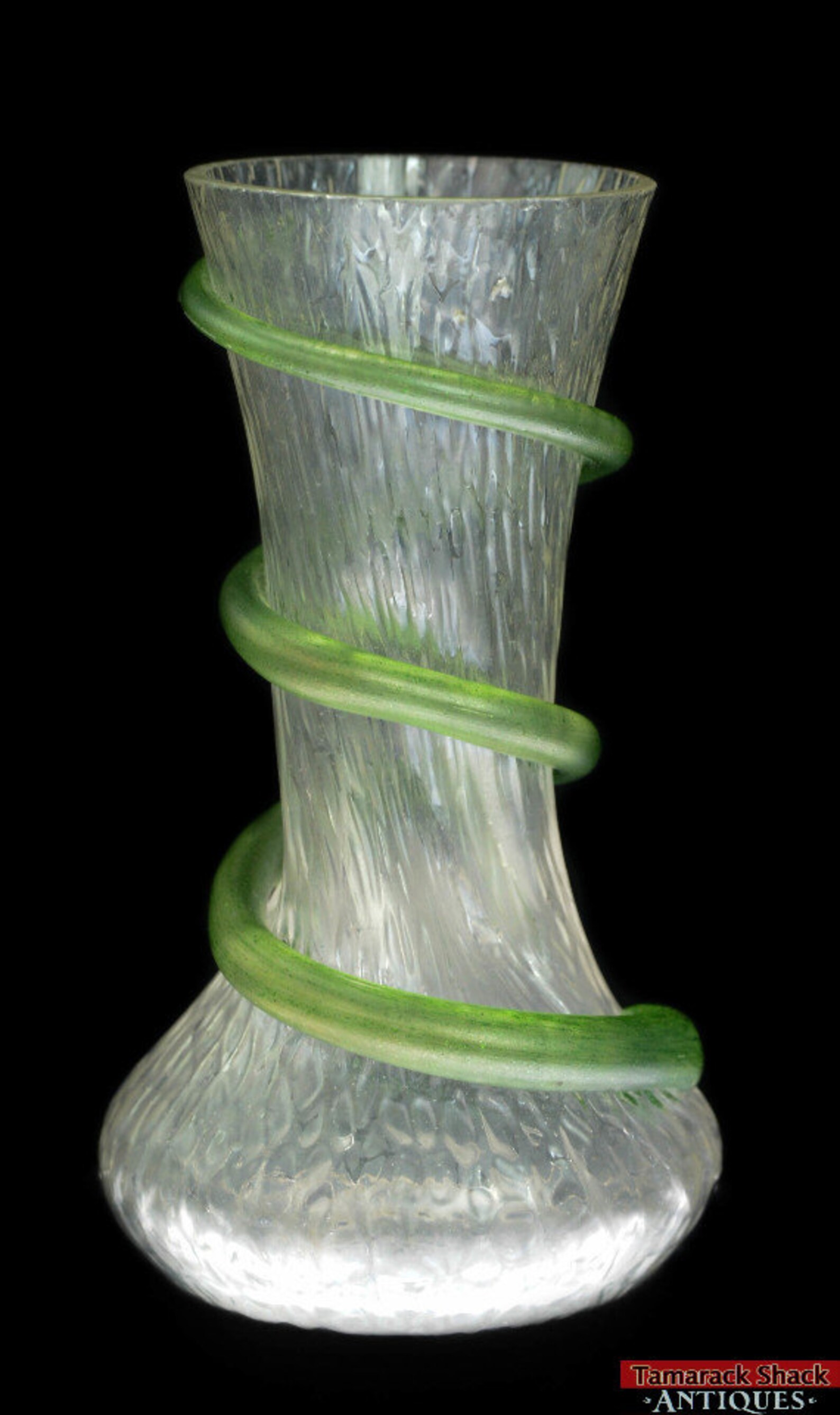 Josef Rindskopf Bohemian C1905 Iridescent Textured Twisted - Etsy