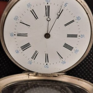 19thc Swiss Cylinder KW/KS Pocket Watch | Runs Slow | Silver Case ...