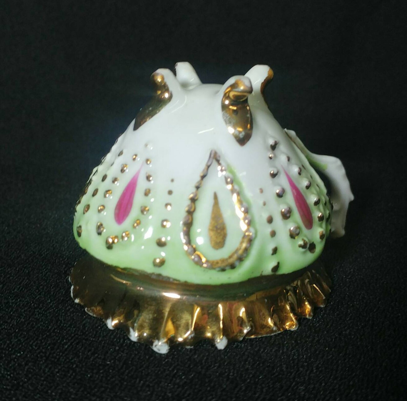 Vtg Handpainted Porcelain 4 Footed Demitasse Tea Cup and | Etsy