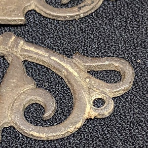 Set of 2 Antique Skeleton Key Hole Covers for Cabinet or Dresser ...