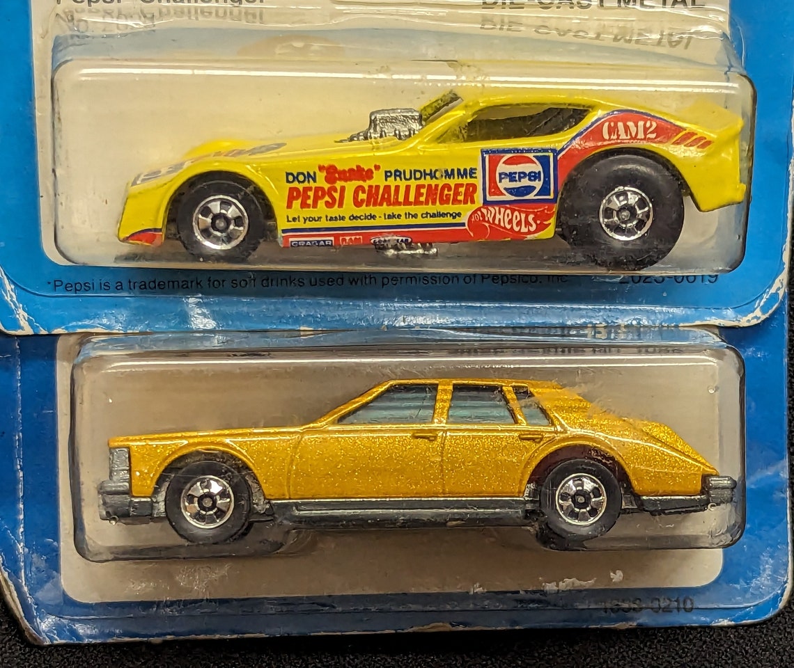 Hot Wheels Pepsi Challenger & Cadillac Seville | 1982 NOS | on Card ...