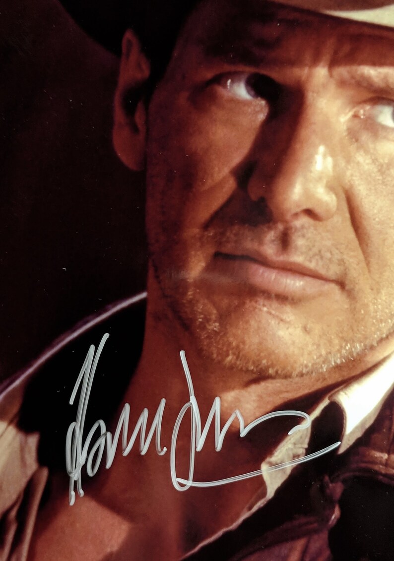 Vintage Indiana Jones Hand Signed Harrison Ford Autograph 8 X | Etsy