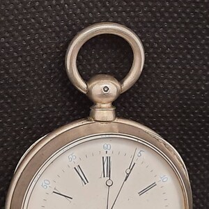19thc Swiss Cylinder KW/KS Pocket Watch | Runs Slow | Silver Case ...
