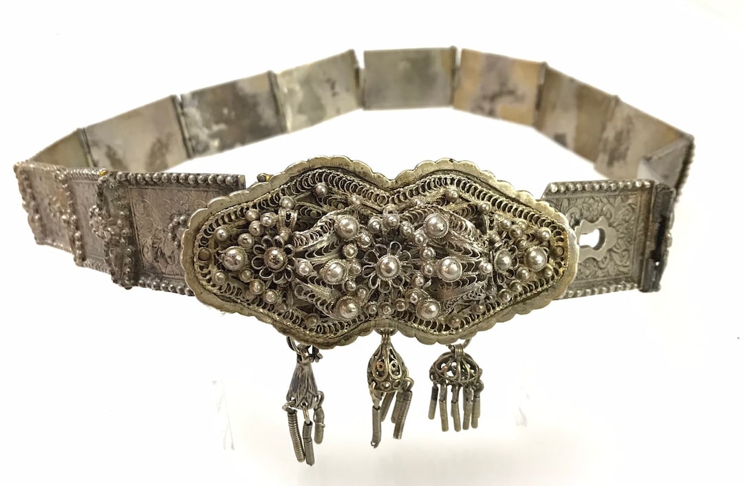 Early 19th Century Islamic Turkish Ottoman Empire Ethnic Silver Paneled ...