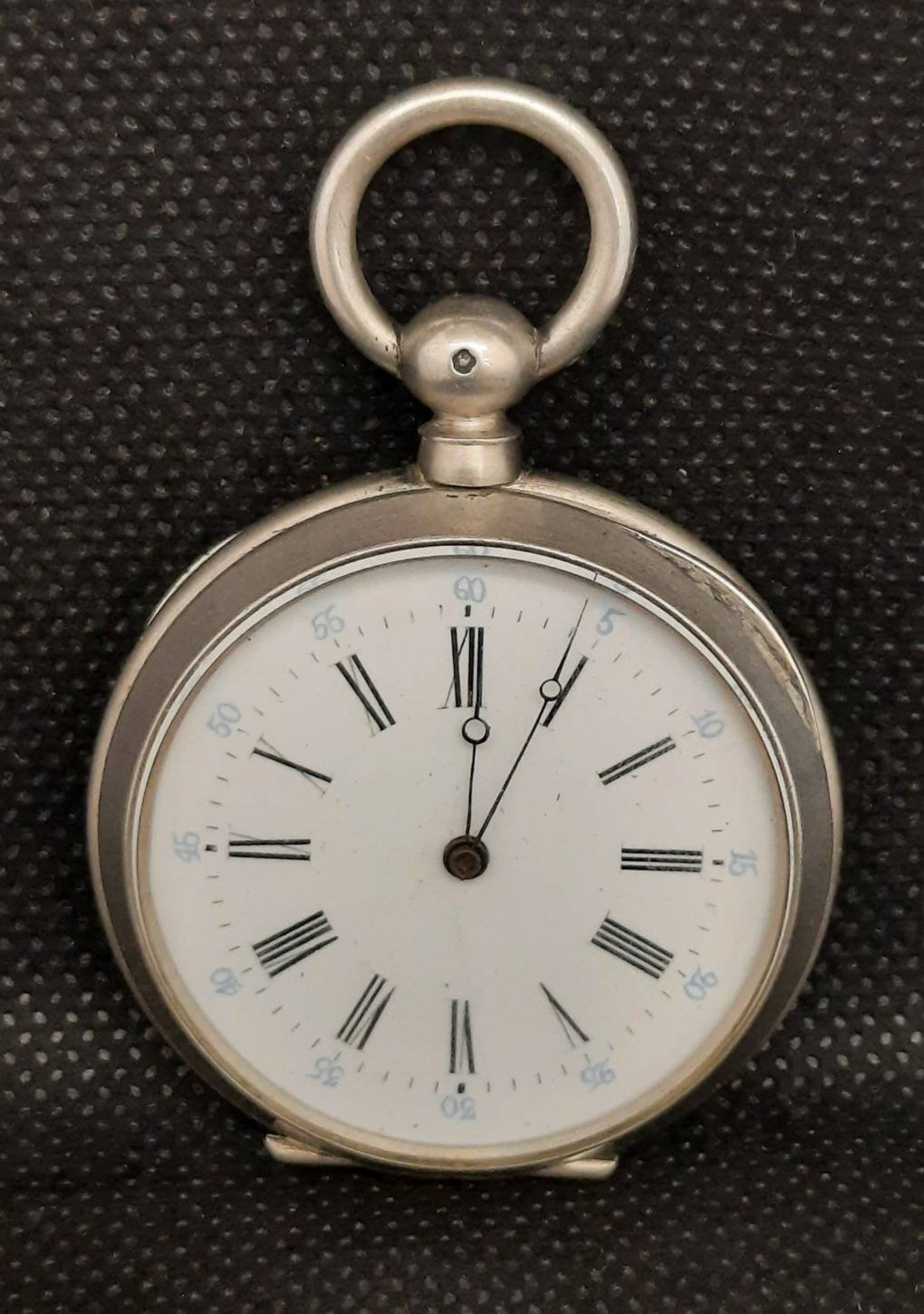 19thc Swiss Cylinder KW/KS Pocket Watch Runs Slow Silver | Etsy