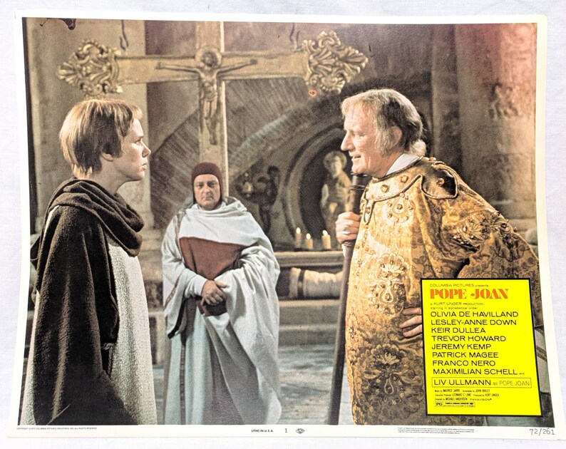 Vintage Columbia Pictures Movie Poster Lobby Card Set 1972 Pope Joan ...