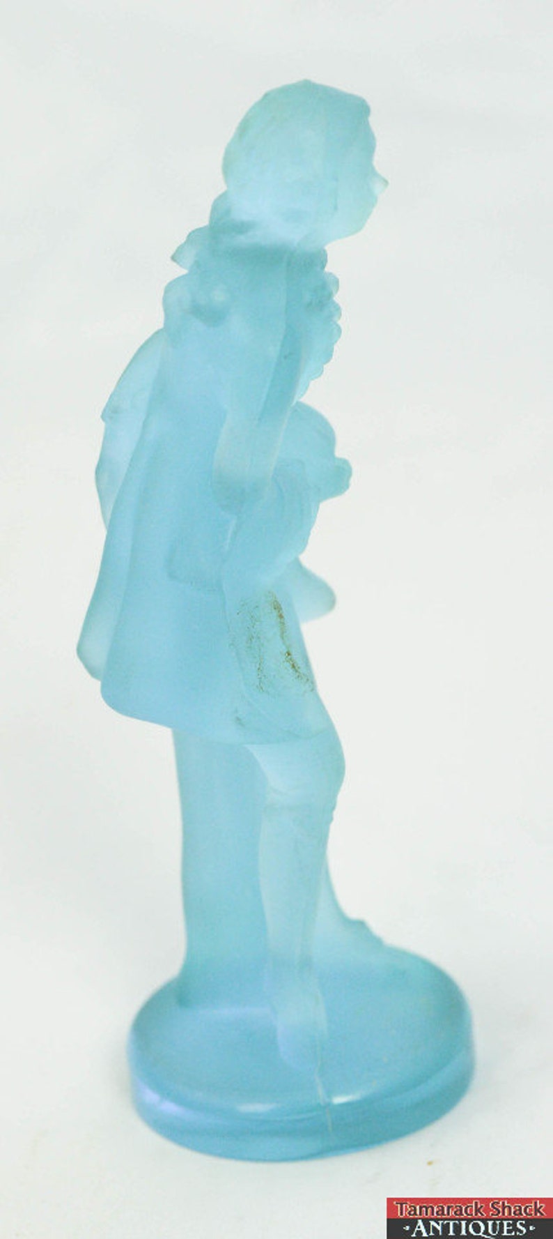 Colonial Man Bowing Figurine Paperweight Baby Blue Matte Satin | Etsy