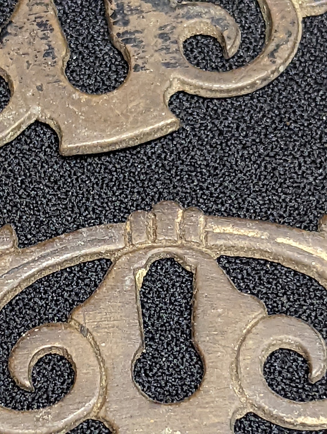Set of 2 Antique Skeleton Key Hole Covers for Cabinet or Dresser ...