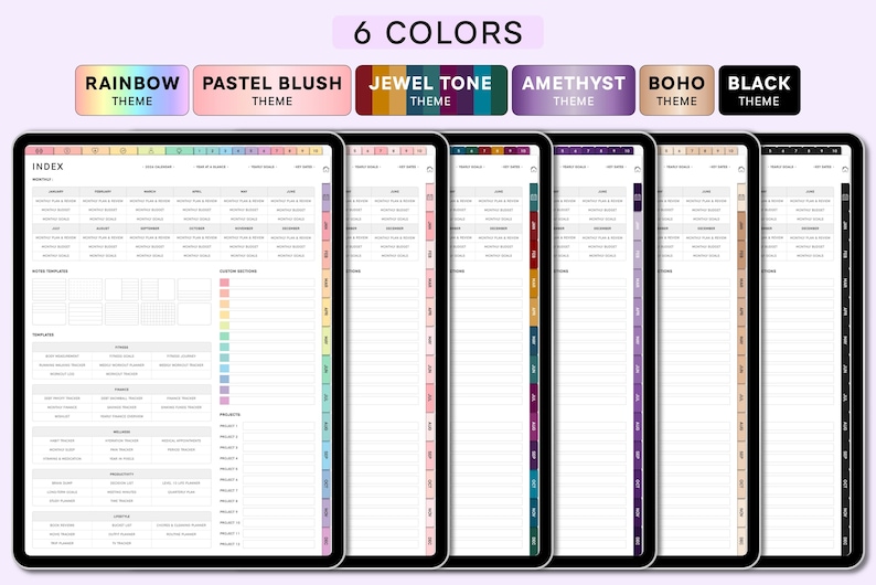PLR MRR Digital Planner 2026-2027 Undated, Resell & Rebrand Goodnotes ...
