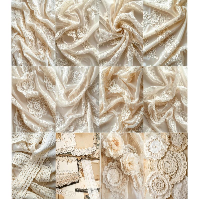 100 Vintage Antique Lace Scrapbooking Pages: Victorian Laces ...