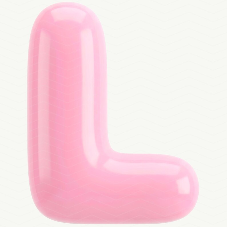 Bubble Glossy Alphabet Letters A–Z PNG • Pink Letter Clipart ...