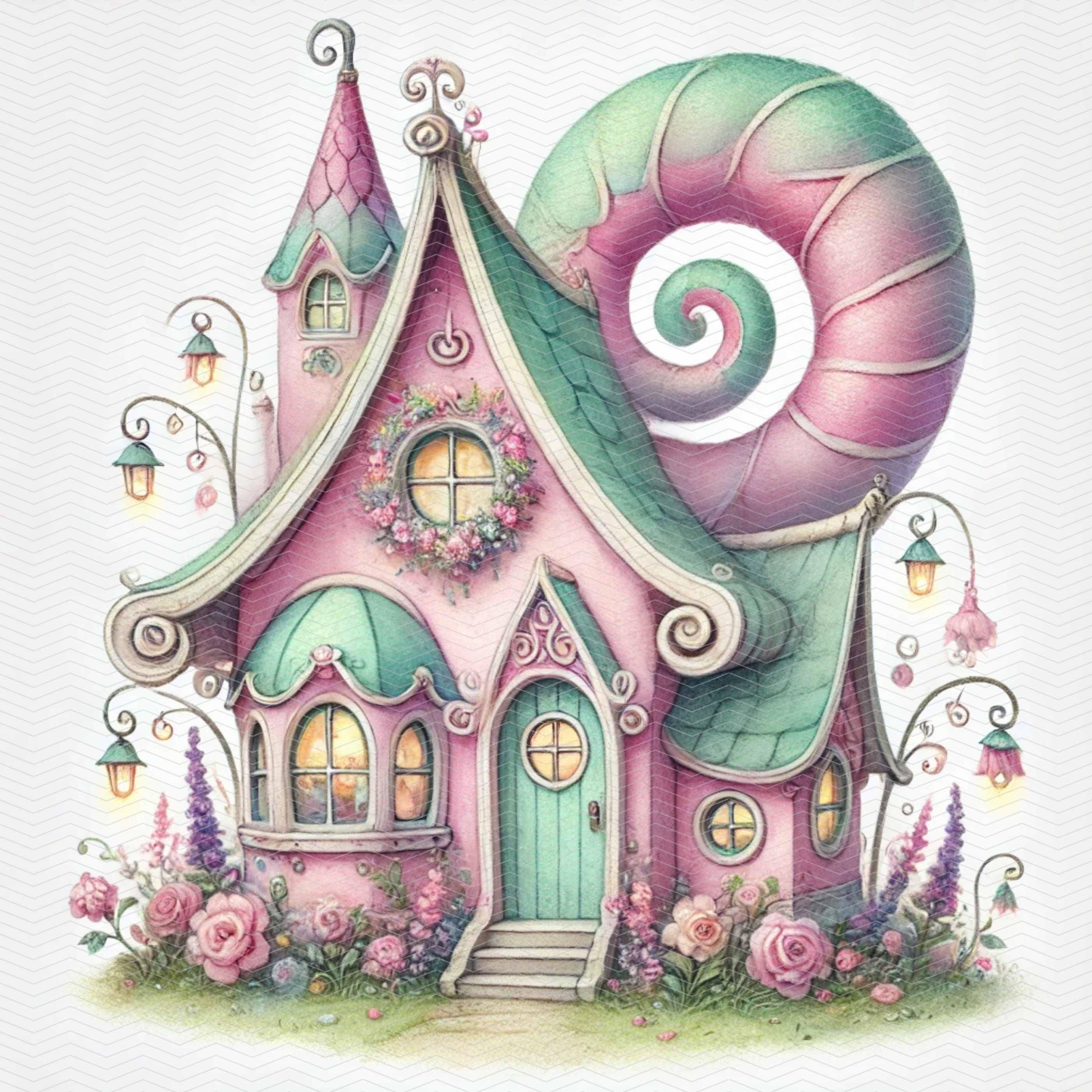 40 Whimsical Dreamcore Houses JPG: Quirky Crooked House, Teapot Fairy ...
