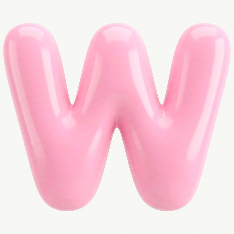 Bubble Glossy Alphabet Letters A–Z PNG • Pink Letter Clipart ...