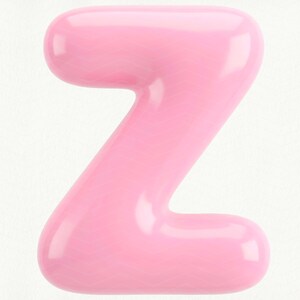 Bubble Glossy Alphabet Letters A–Z PNG • Pink Letter Clipart ...